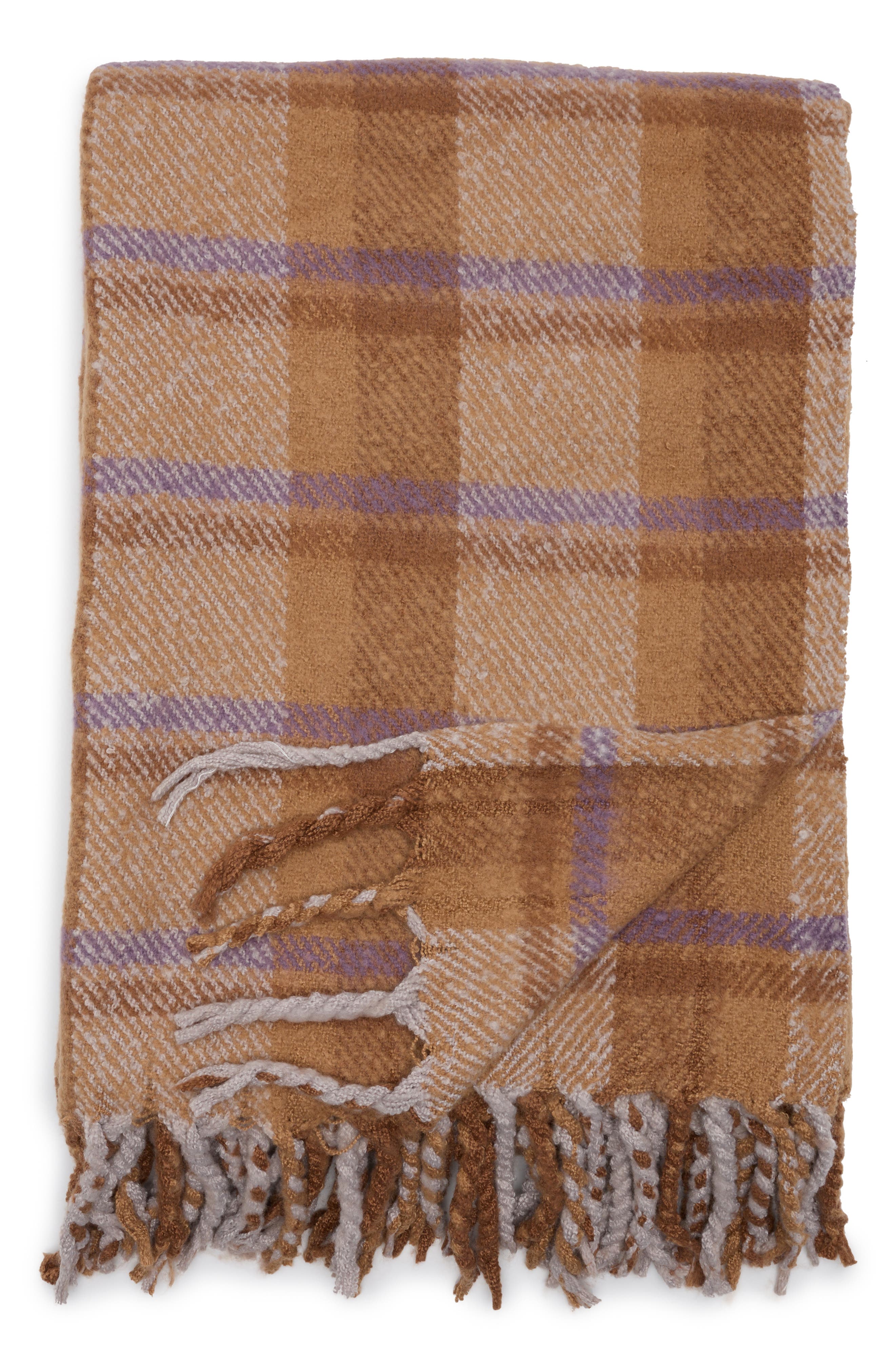 ENVOGUE Fall In Love Plaid Throw Blanket | Nordstromrack