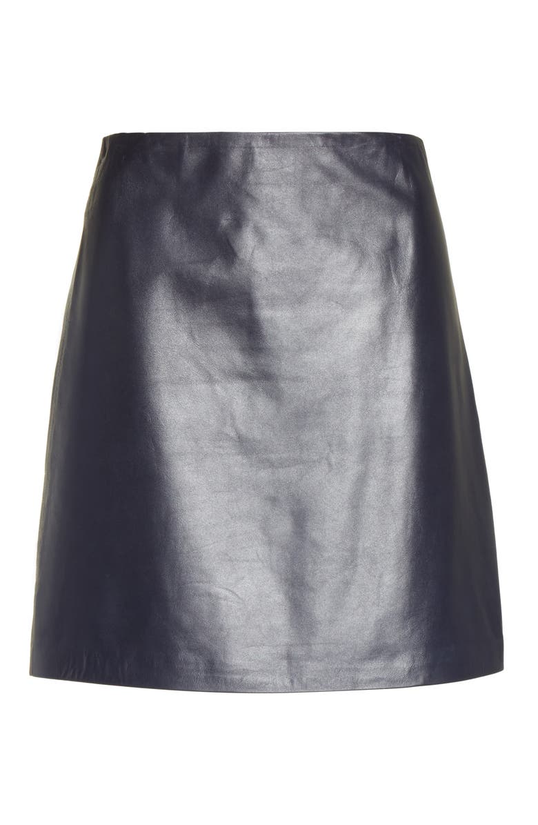 Theory Micro Mini Paper Leather Skirt | Nordstromrack