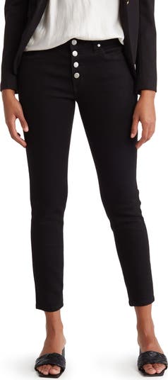 Tahari Exposed Button Fly Ankle Crop Skinny Jeans | Nordstromrack