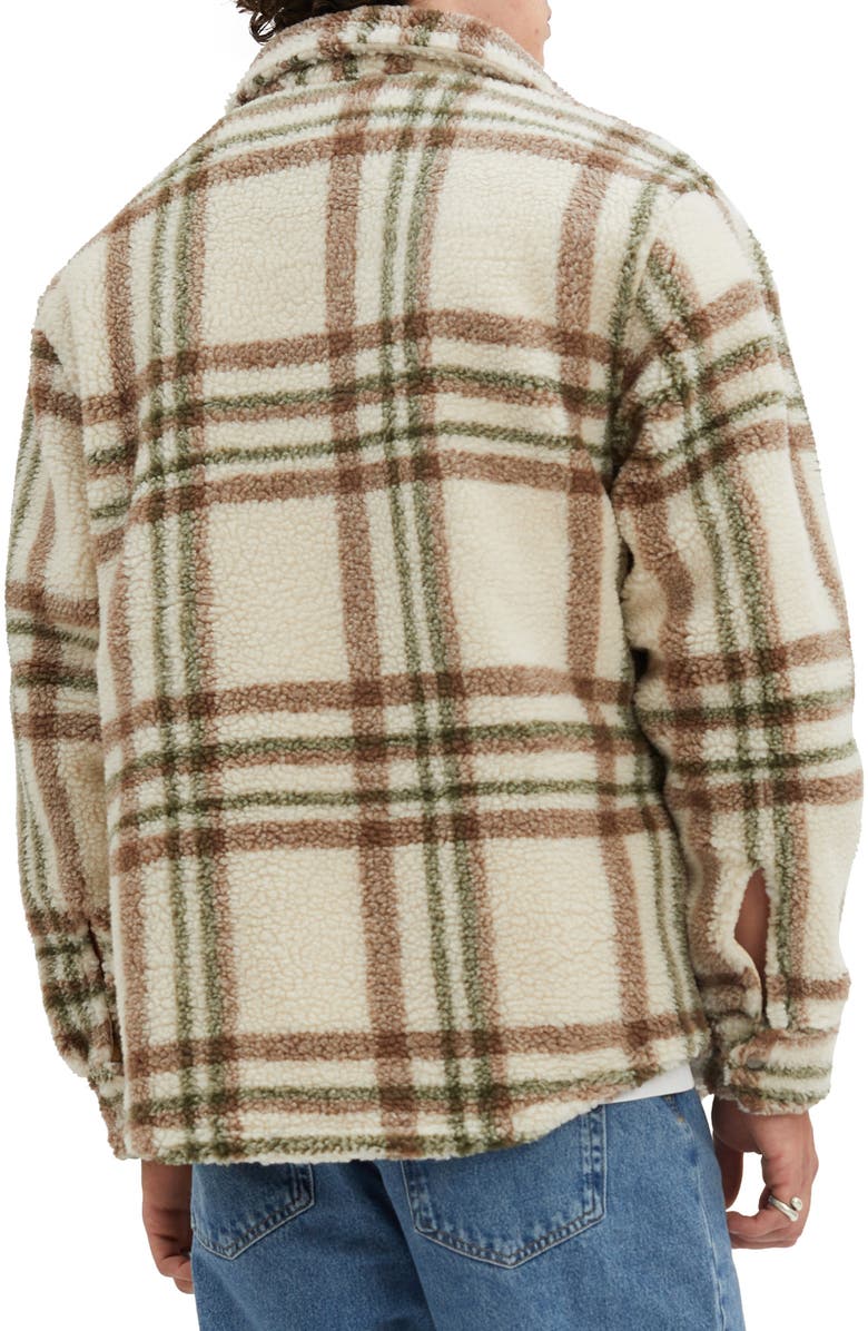 Point Zero Plaid High Pile Fleece Overshirt | Nordstromrack