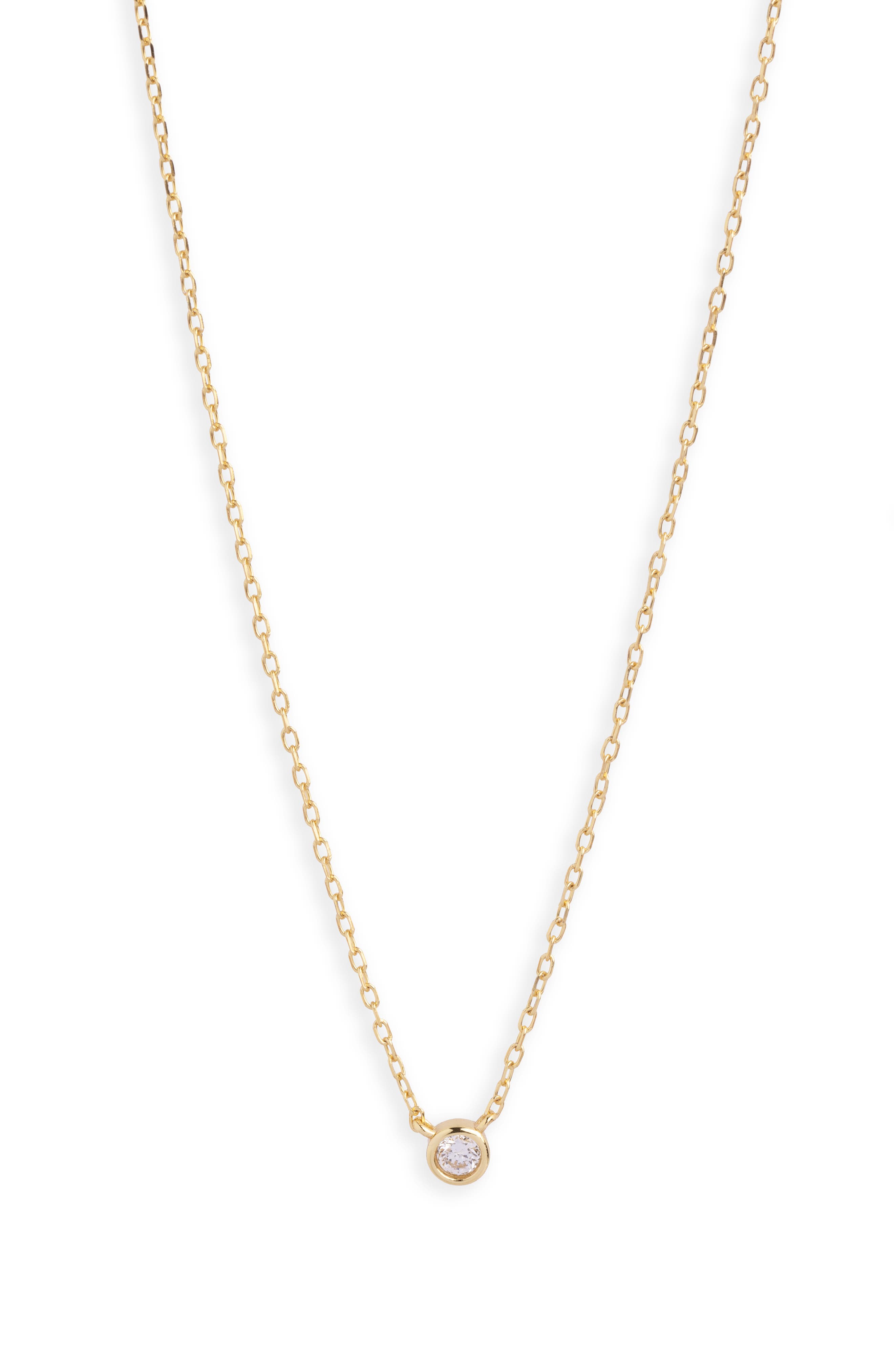 Argento Vivo Sterling Silver Bezel Lab Grown Diamond Pendant Necklace ...