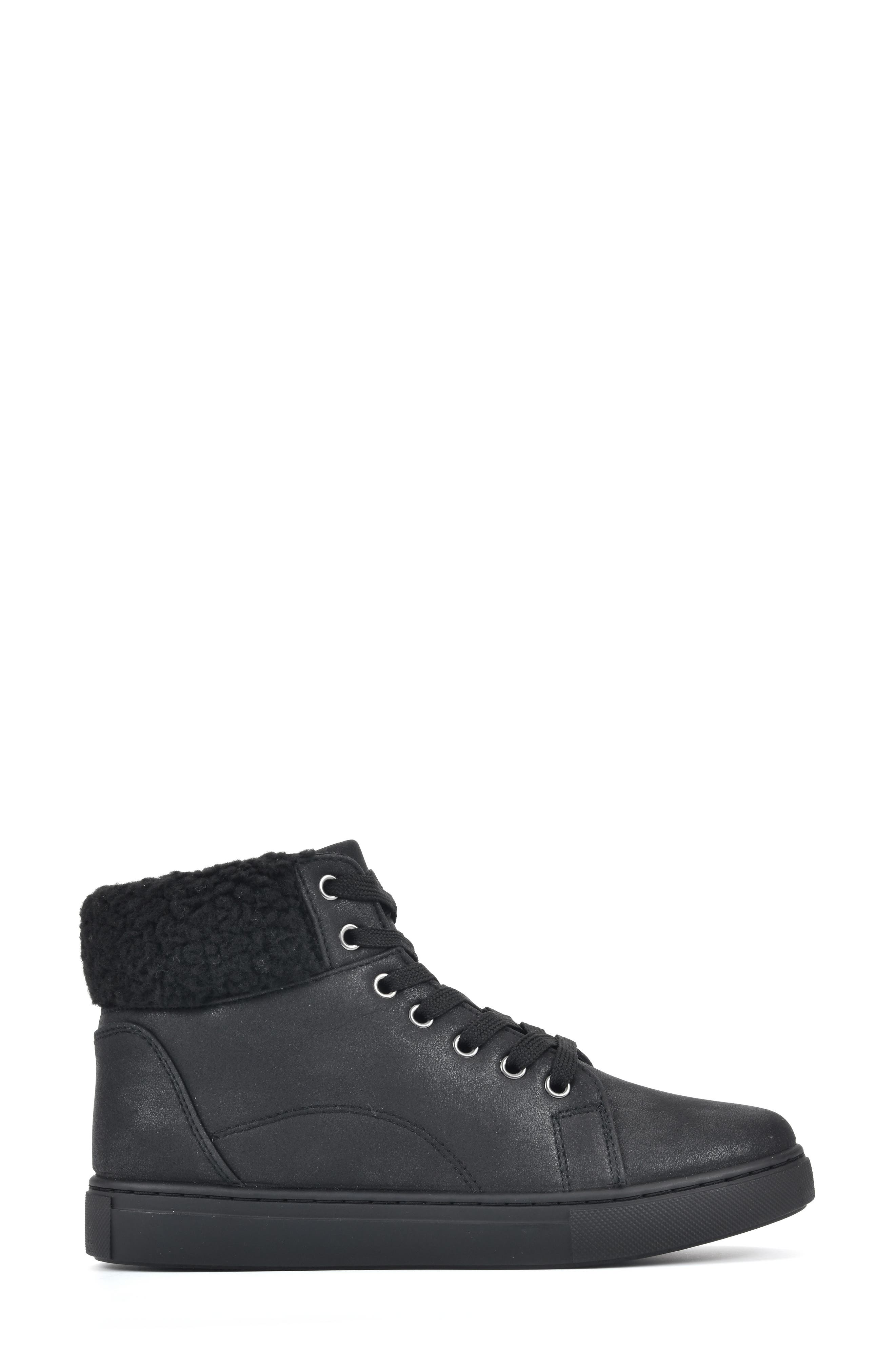 CLIFFS BY WHITE MOUNTAIN Bronnie Faux Shearling Cuffed Sneaker Bootie ...