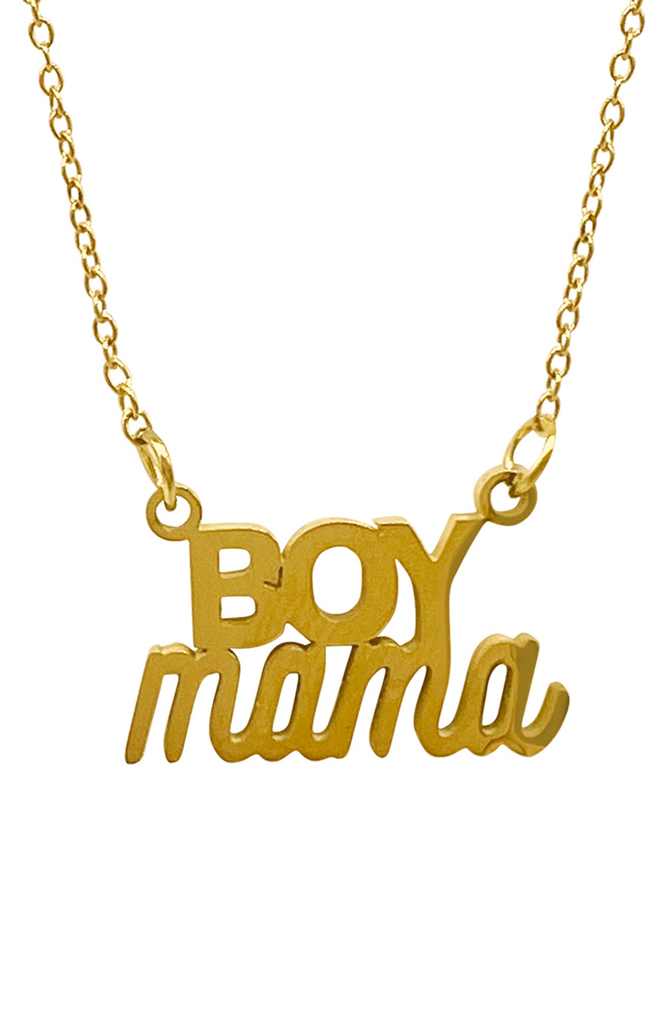 Adornia Water Resistant Boy Mama Script Necklace | Nordstromrack