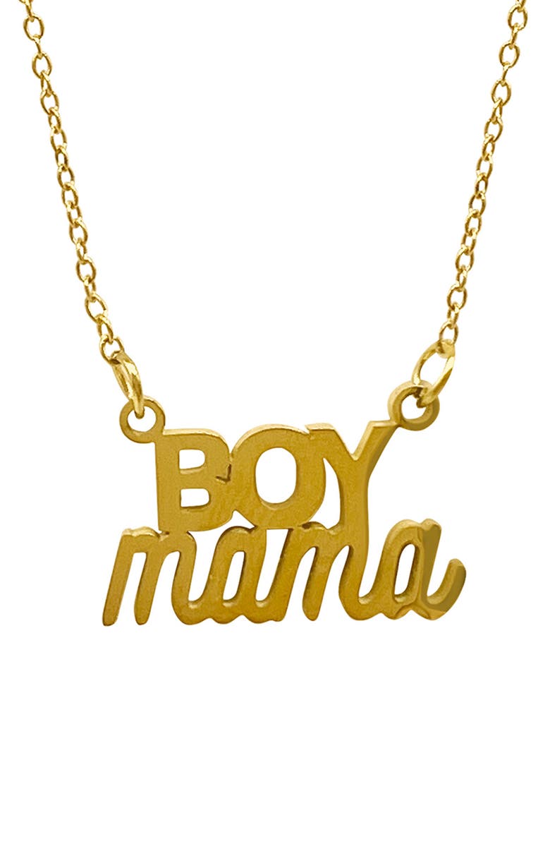 Adornia Water Resistant Boy Mama Script Necklace | Nordstromrack