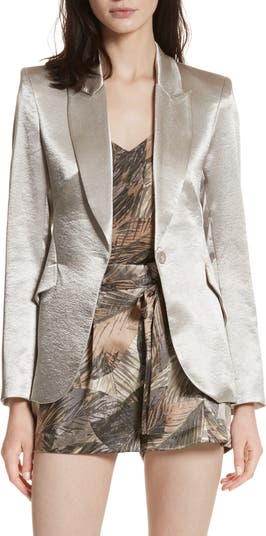 L'AGENCE Chamberlain Metallic Blazer | Nordstrom