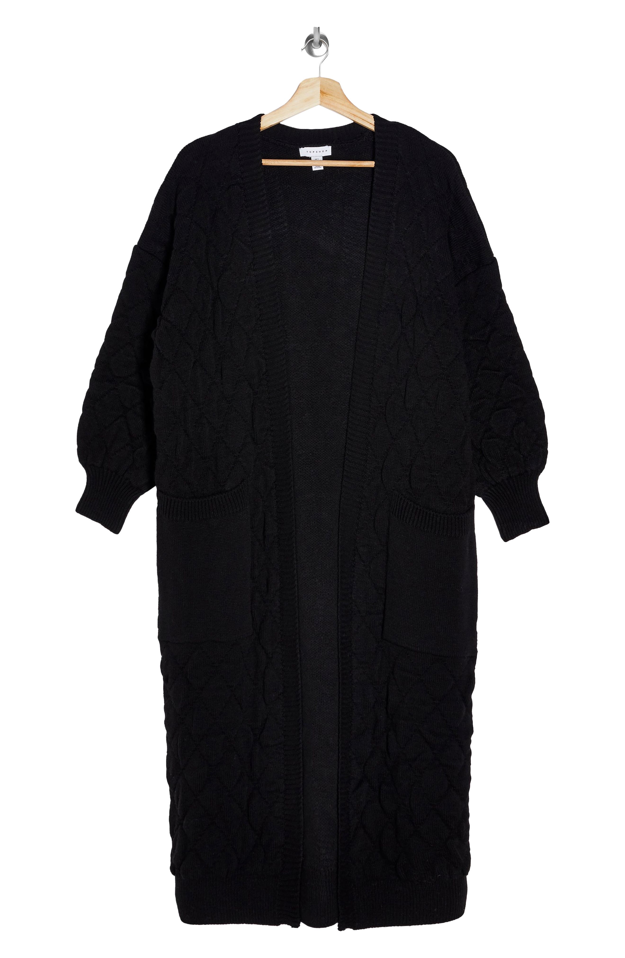 Topshop Quilted Long Cardigan | Nordstromrack
