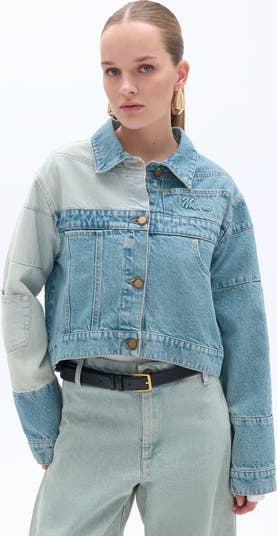 Nocturne Colorblock Jean Jacket | Nordstrom