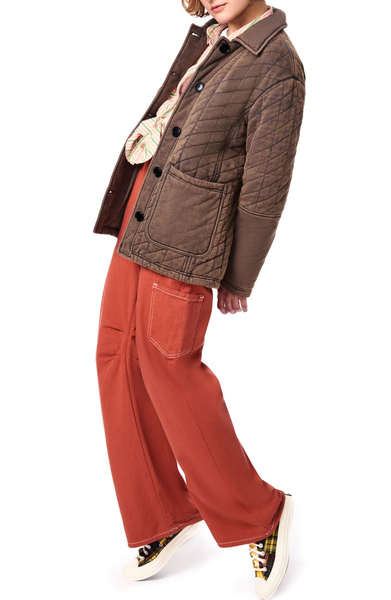 BERNIE Quilted Cotton French Terry Jacket | Nordstromrack