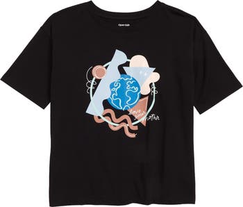 Open Edit Kids' Oversize Graphic Tee | Nordstromrack