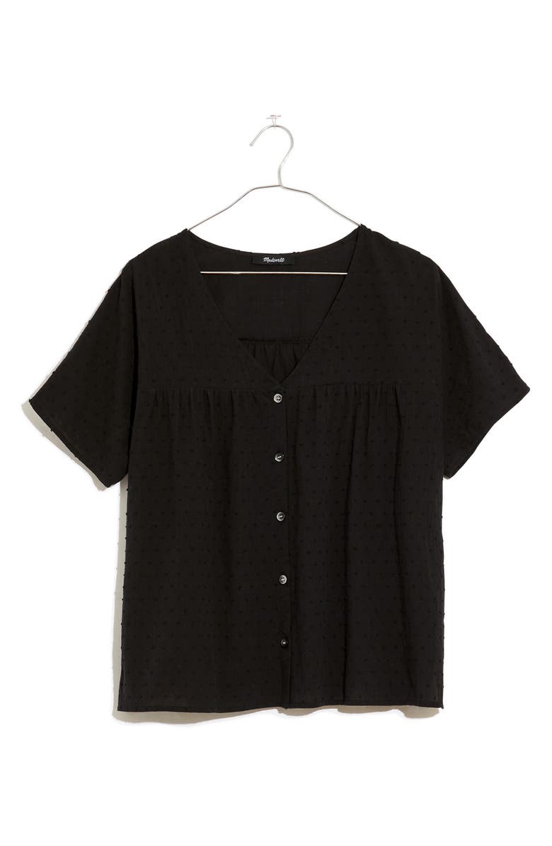 Madewell Swiss Dot V-Neck Blouse | Nordstromrack