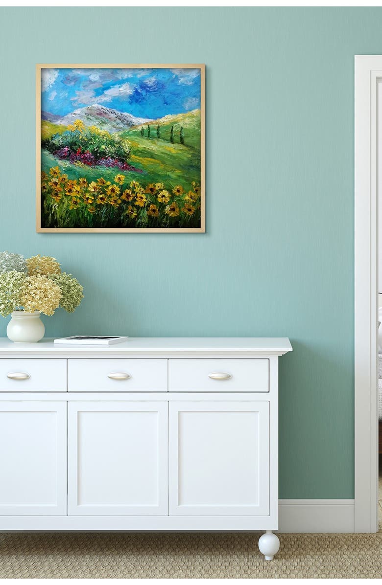 OVERSTOCK ART Sunflowers 7741 - Framed Oil Reproduction of an Original ...