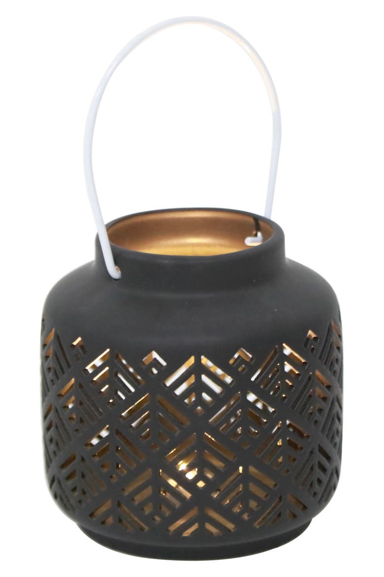5.5" LED Herringbone Ceramic Lantern | Nordstromrack