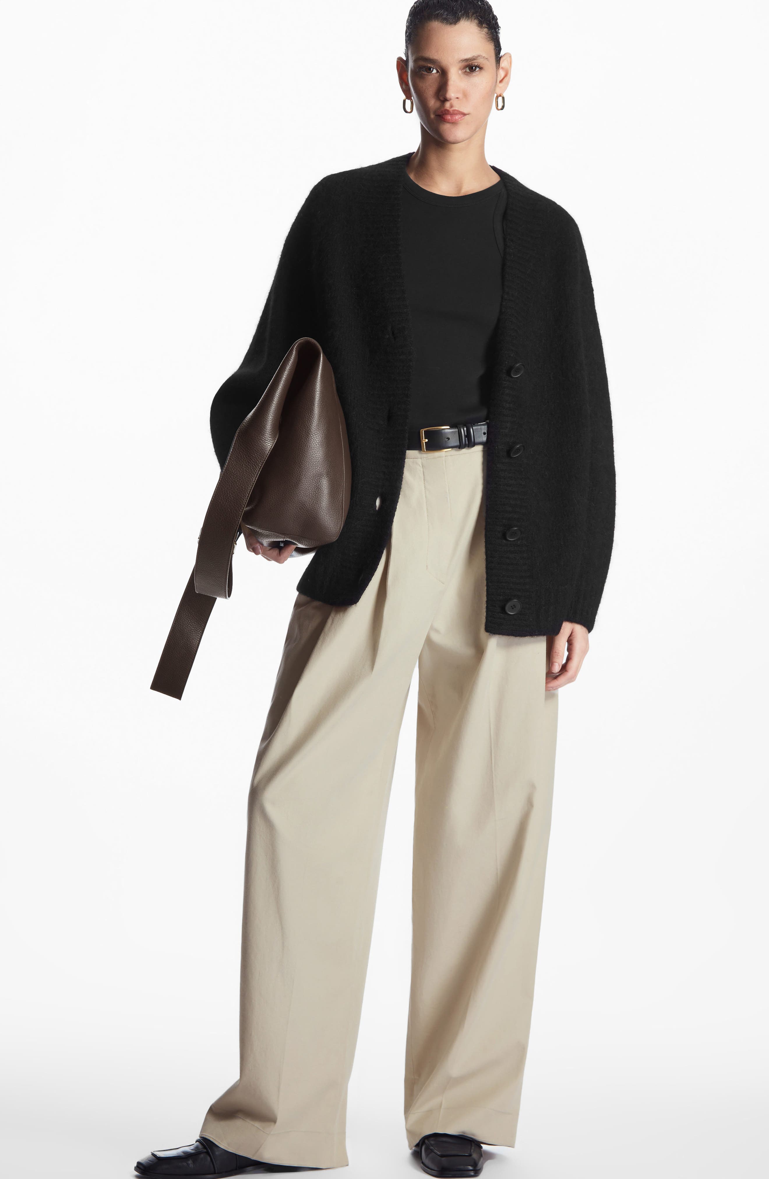 COS Oversize V-Neck Cardigan | Nordstromrack