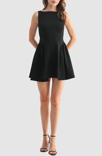 Lush Basque Fit and Flare Minidress | Nordstromrack