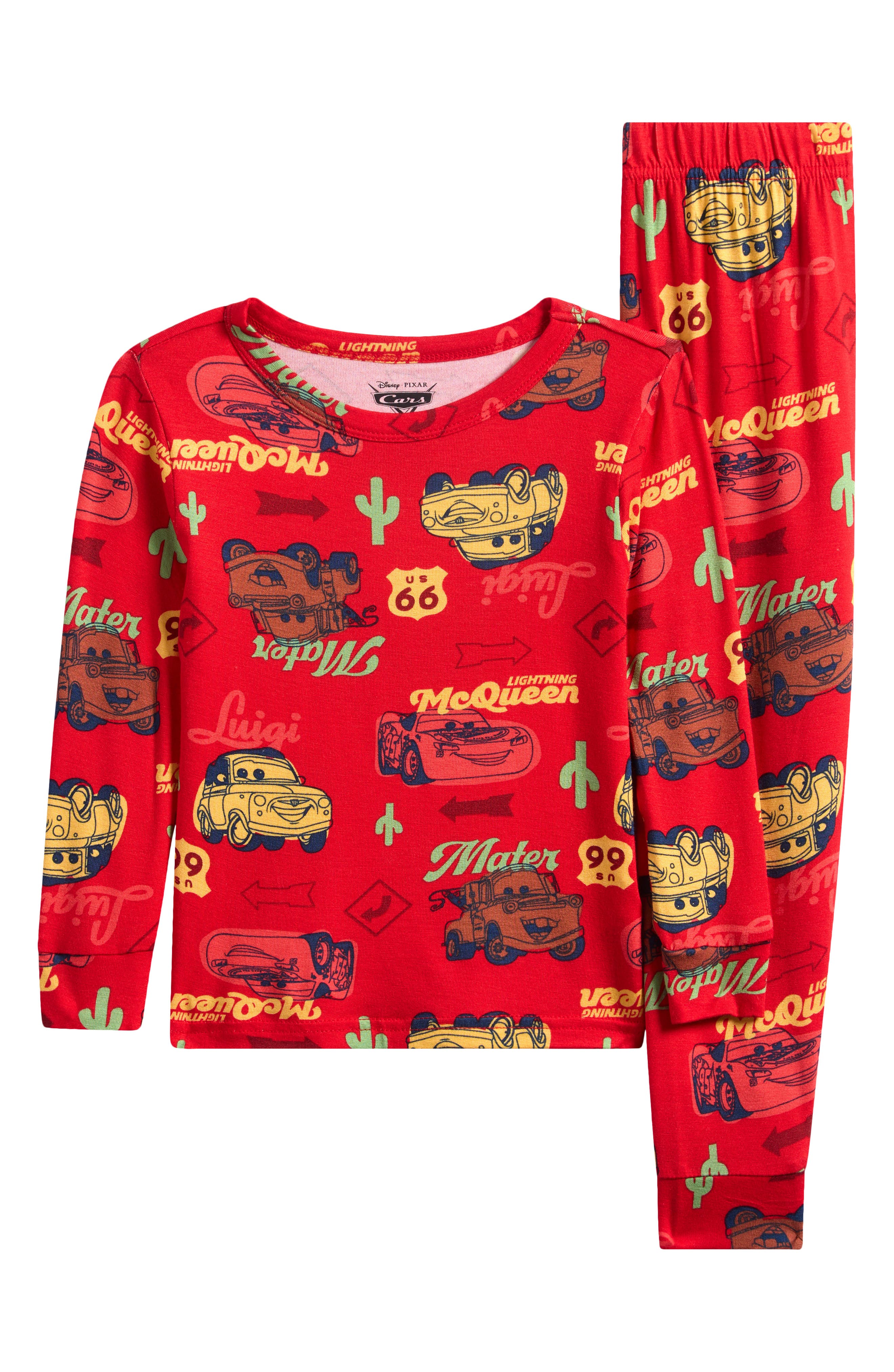 AME x Disney Pixar Kids' Cars® Two-Piece Pajamas | Nordstromrack