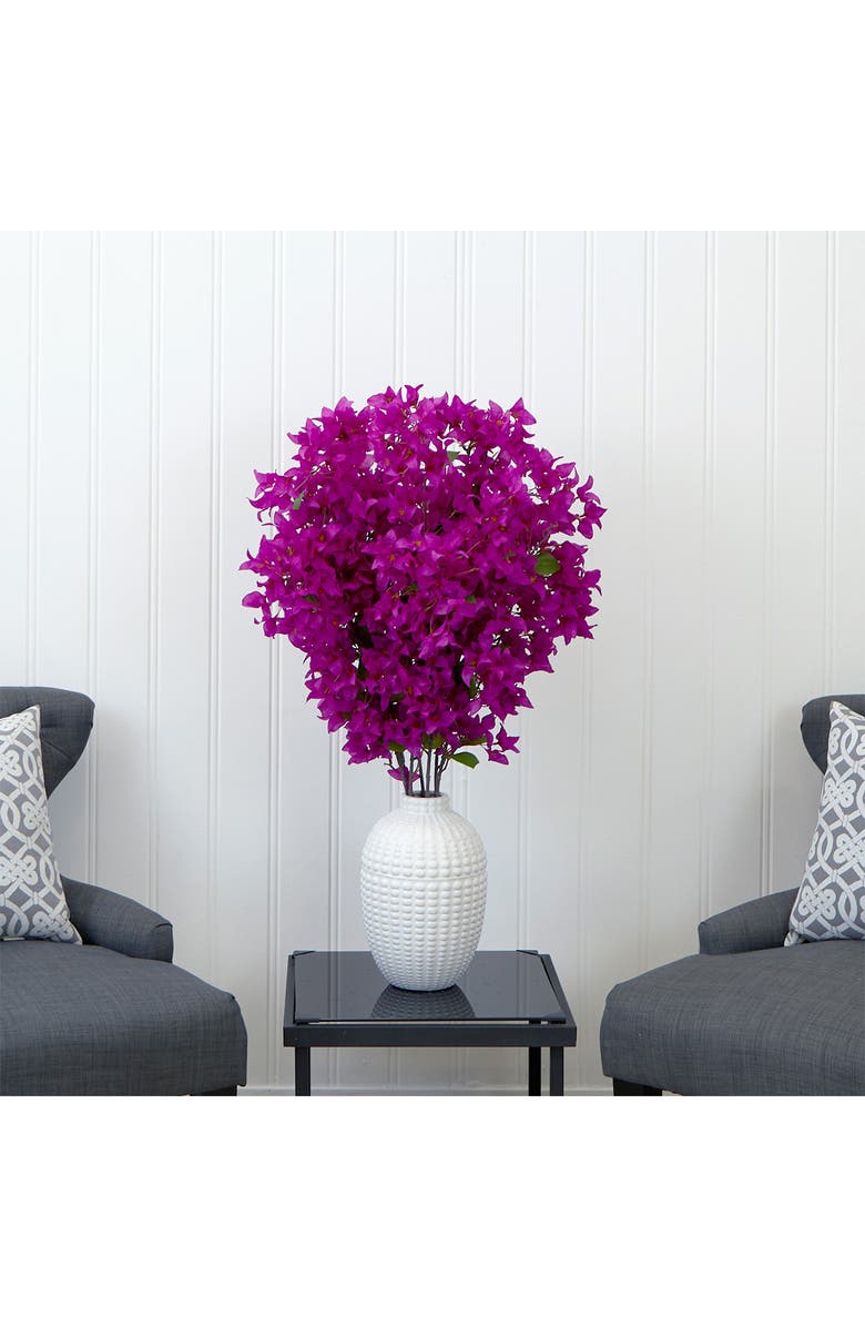 NEARLY NATURAL Purple Bougainvillea Artificial Potted Plant | Nordstromrack