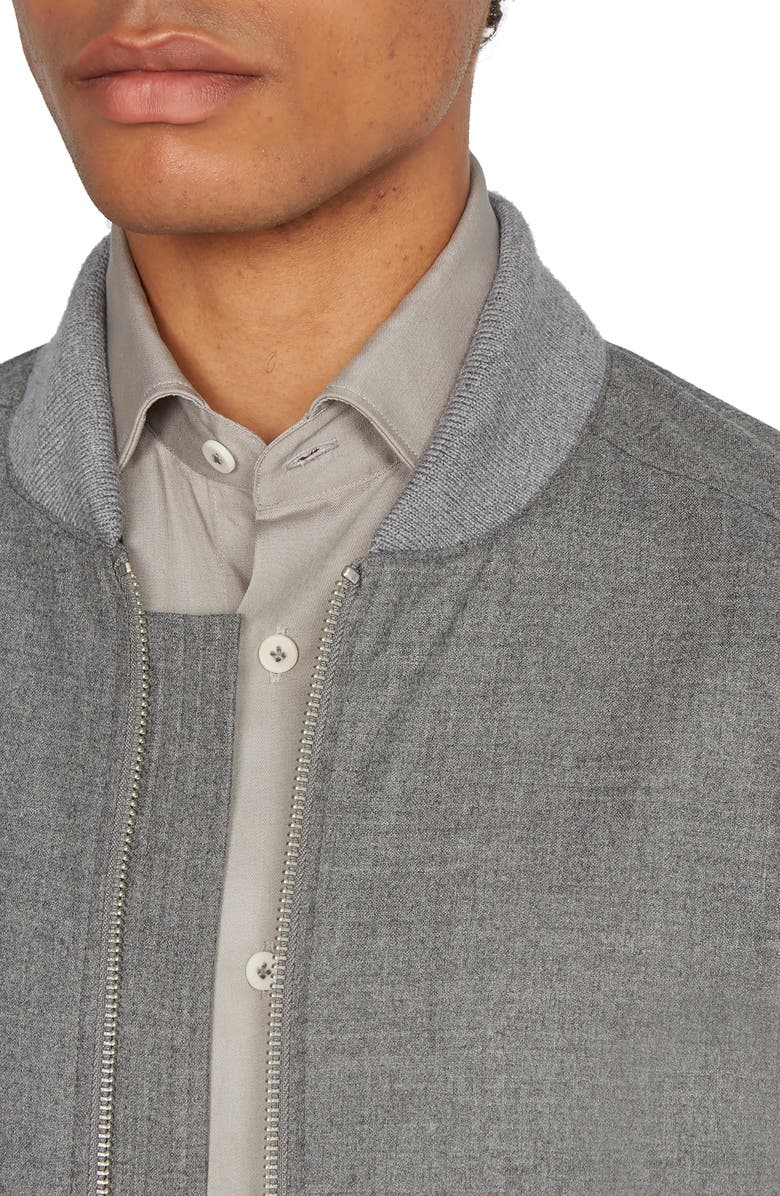 Jack Victor Bennett Stretch Wool Bomber Jacket | Nordstrom