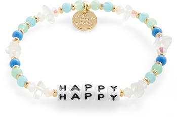 Little Words Project Happy Beaded Stretch Bracelet | Nordstrom
