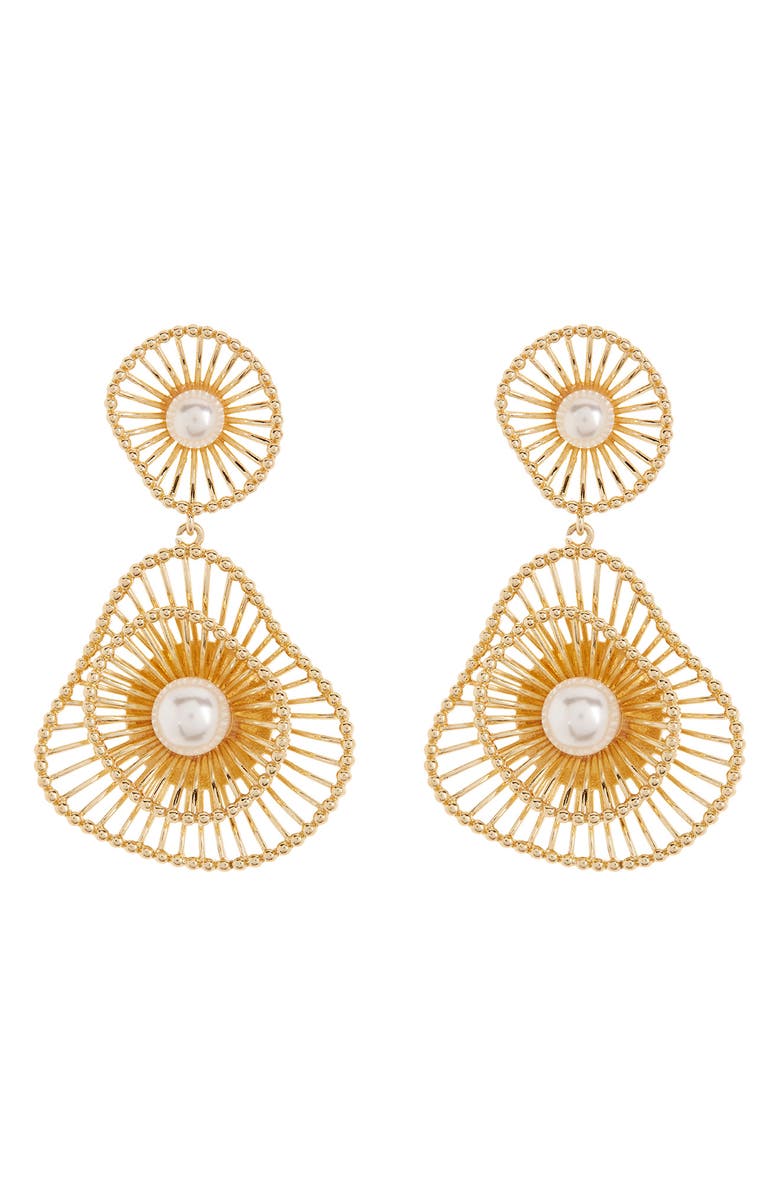 EYE CANDY LOS ANGELES Serenity Imitation Pearl Shell Drop Earrings ...