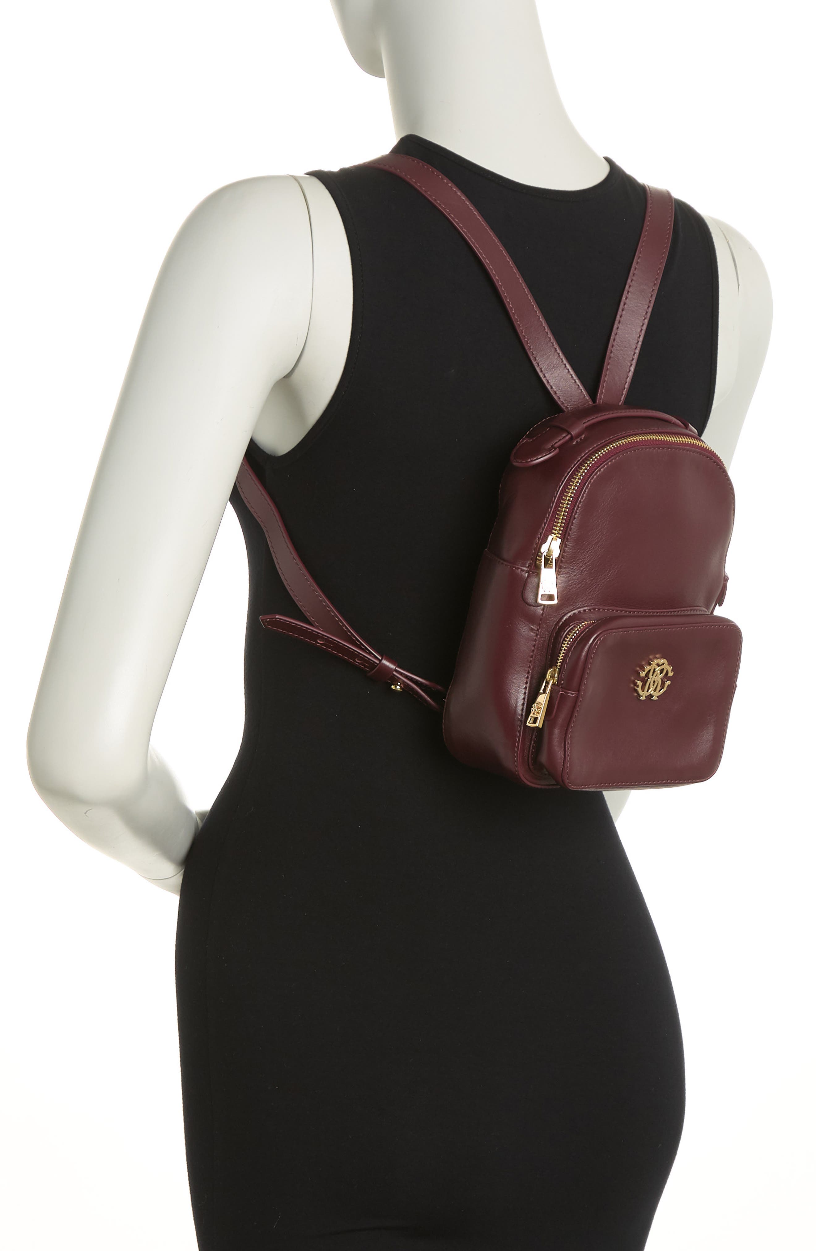 Roberto Cavalli Logo Leather Backpack | Nordstromrack