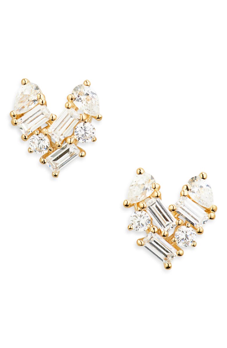 Nadri Valentine's Day Cluster Heart Stud Earrings | Nordstromrack