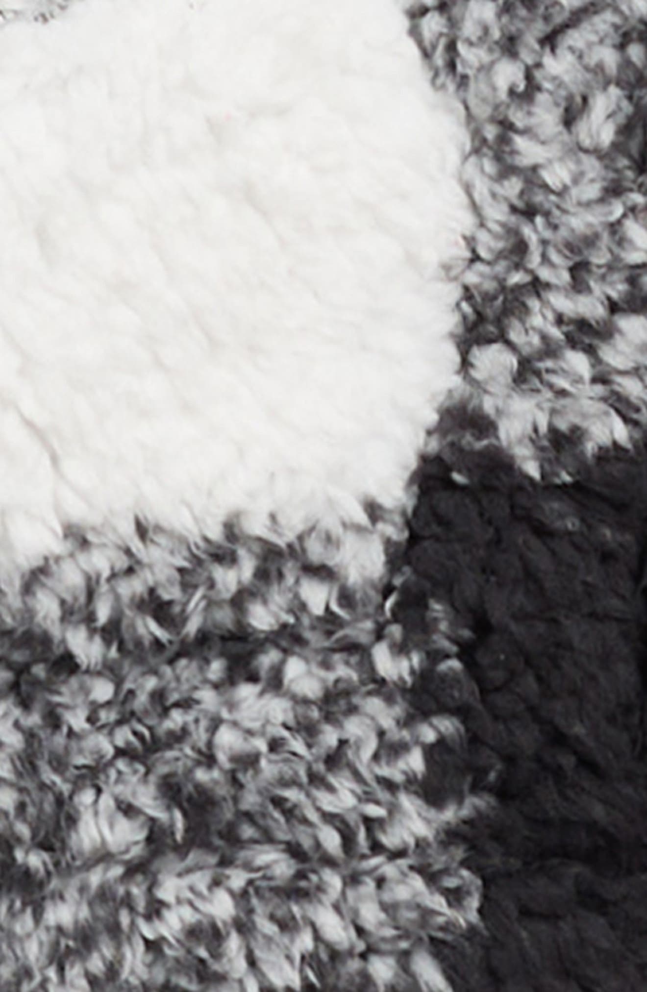 Splendid Check Faux Fur Jacket | Nordstromrack