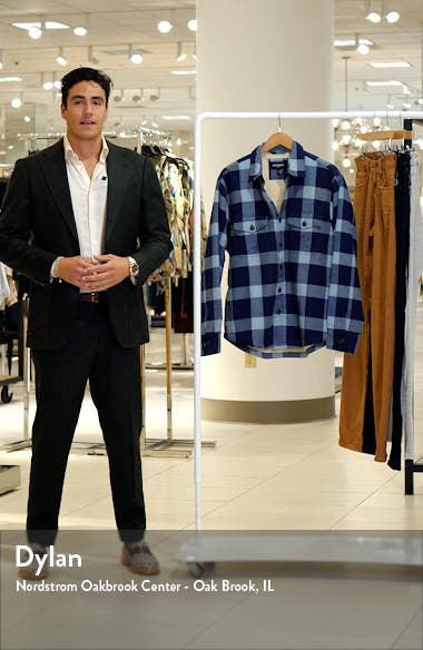 Bonobos Plaid Faux Shearling Lined Overshirt | Nordstromrack