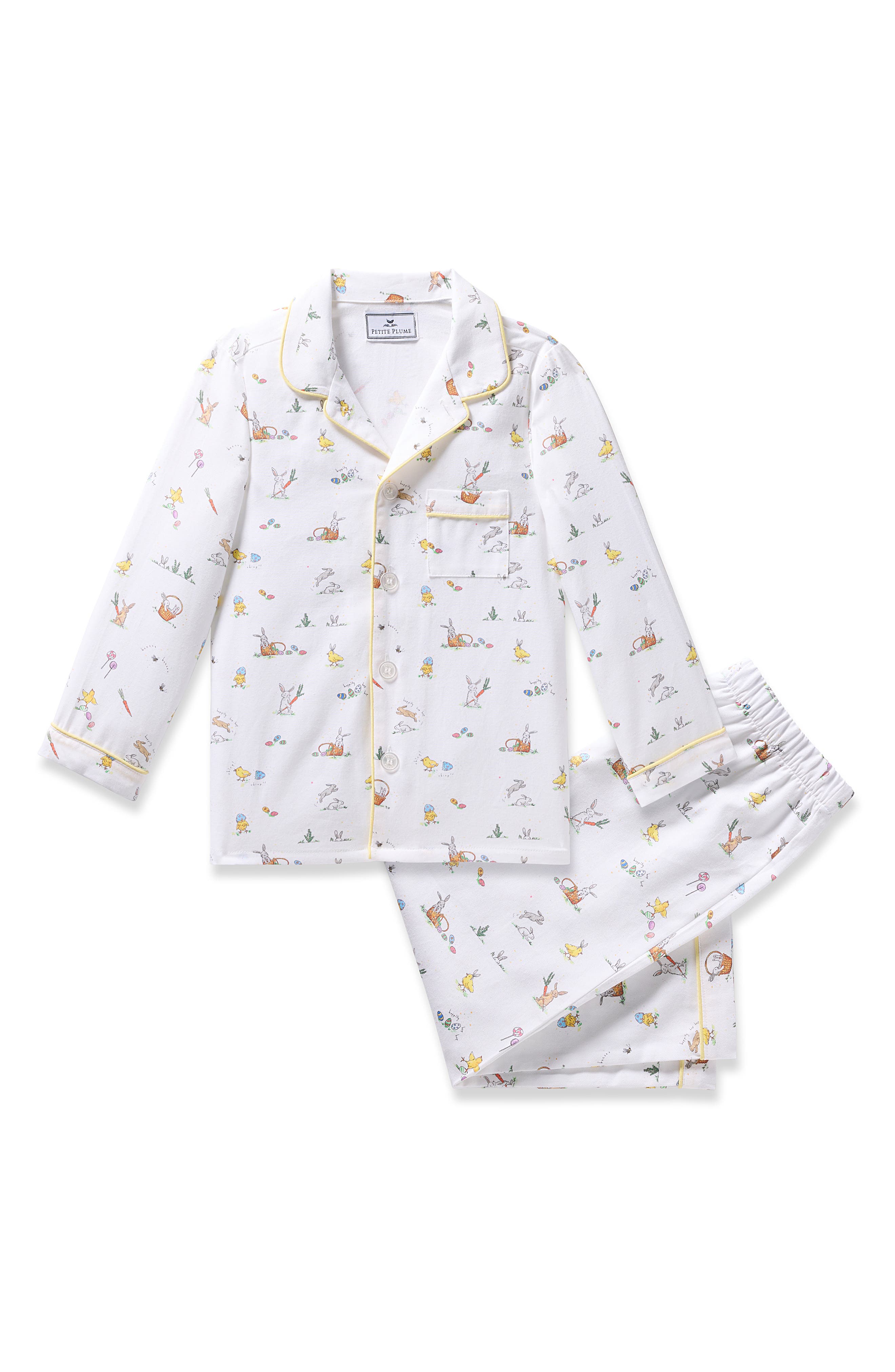 Kids' Easter Print Cotton Blend Twill Two-Piece Pajamas (Men) | Nordstrom
