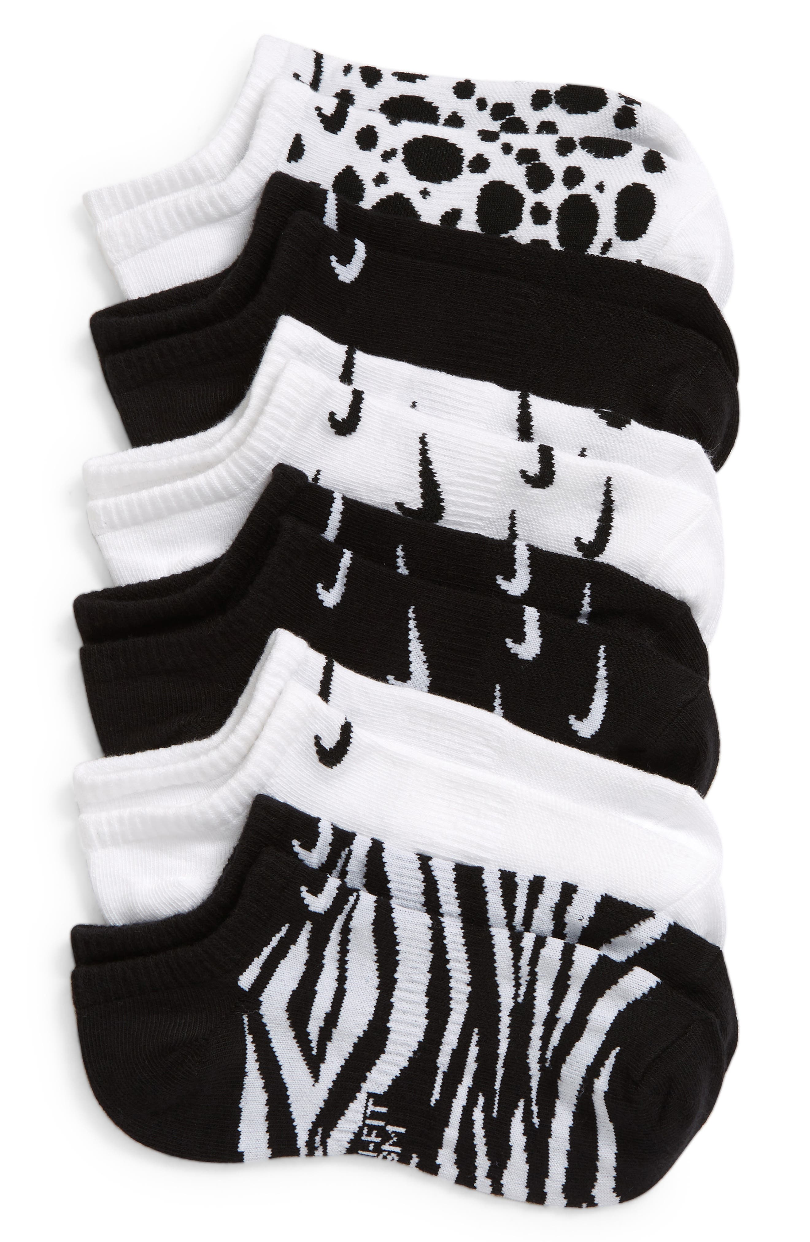 Kids' Assorted 6-Pack Everyday Lightweight No-Show Socks (Men ...
