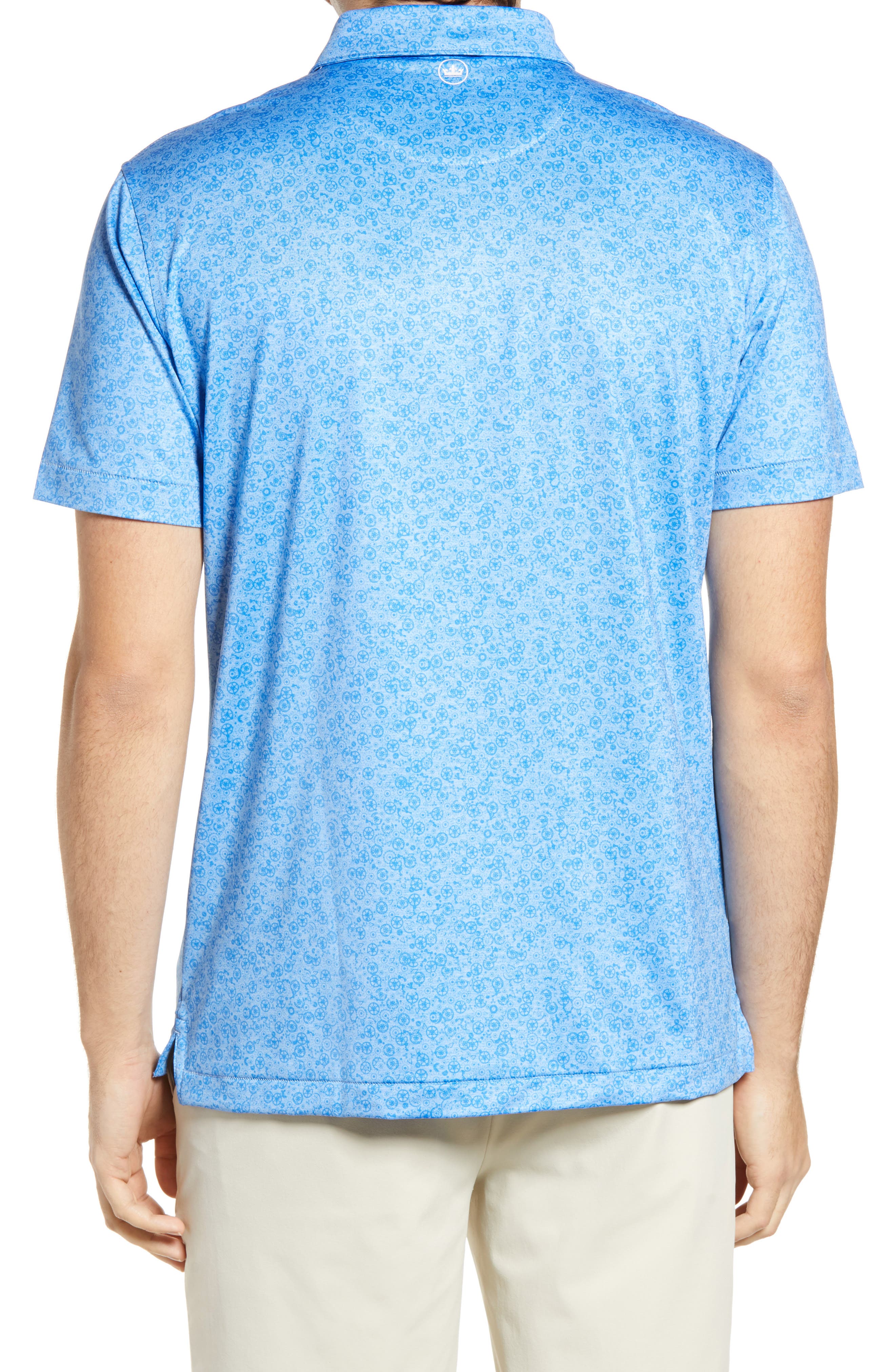 Peter Millar Watch Print Short Sleeve Performance Polo | Nordstrom