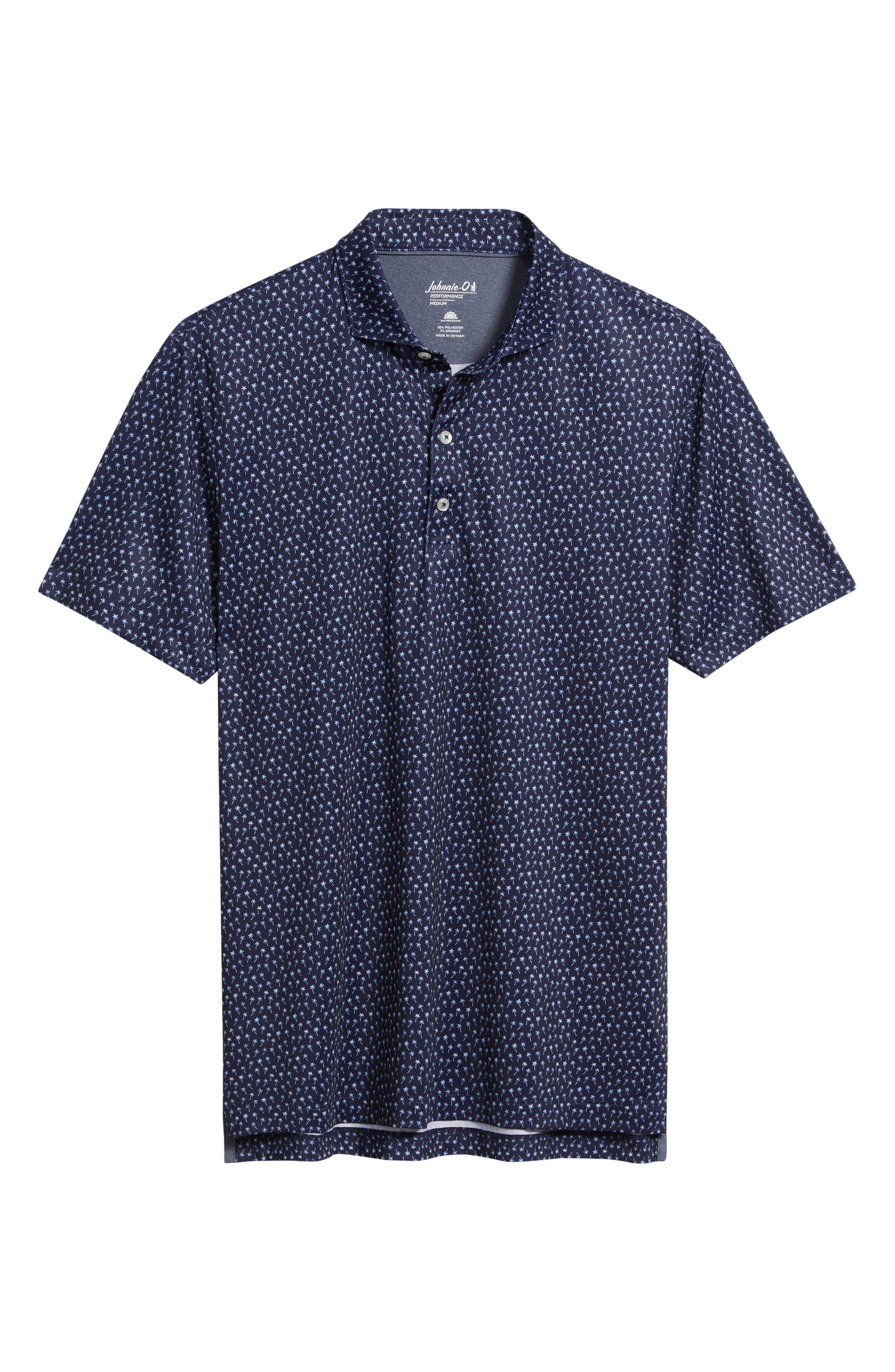 johnnie-O Marina Palm Tree Print Performance Jersey Polo | Nordstrom
