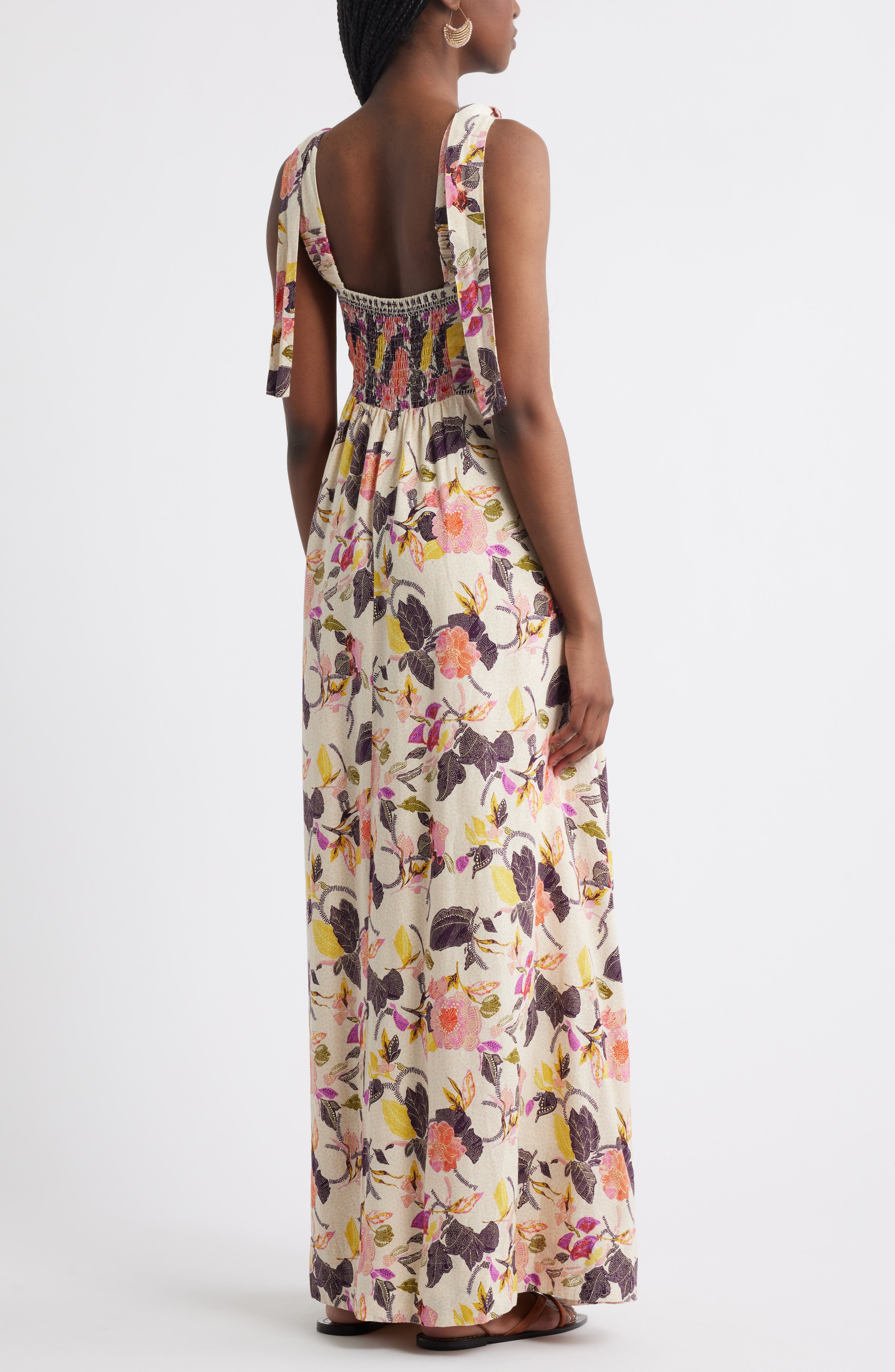 Treasure & Bond Linen Blend Maxi Sundress | Nordstrom