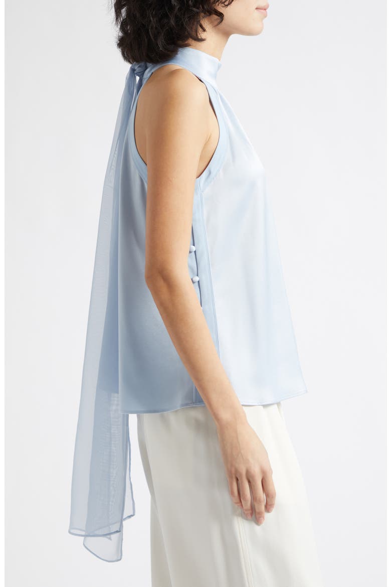 Andrea Sleeveless Satin Scarf-Neck Top (Women) | Nordstrom