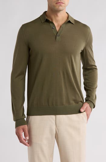 BOSS Lancione Long Sleeve Polo | Nordstromrack