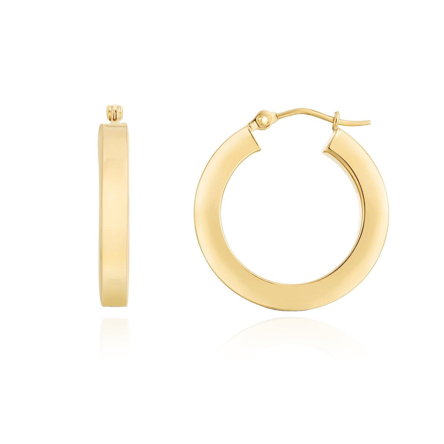 The Lovery Fine Jewelry Large Square Tube Hoop Earrings | Nordstrom