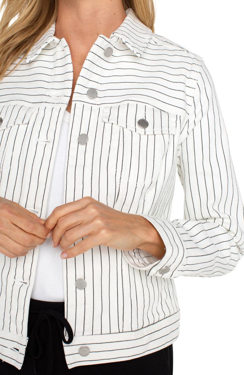 Liverpool Los Angeles Pinstripe Classic Denim Jacket | Nordstromrack