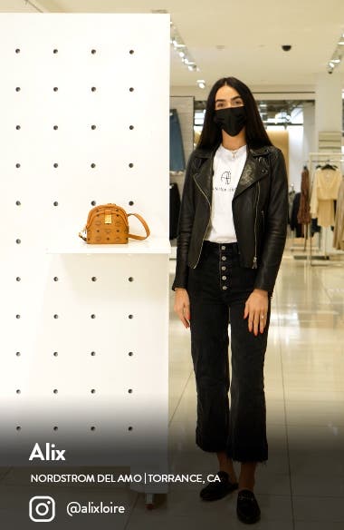 MCM Mini Anna Visetos Canvas Crossbody Bag | Nordstromrack
