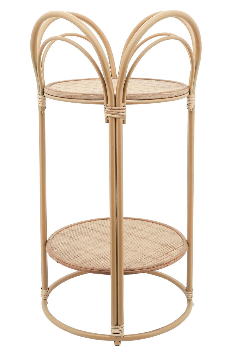 SAGEBROOK HOME 26" Wicker 2-Tier Standing Shelf | Nordstromrack