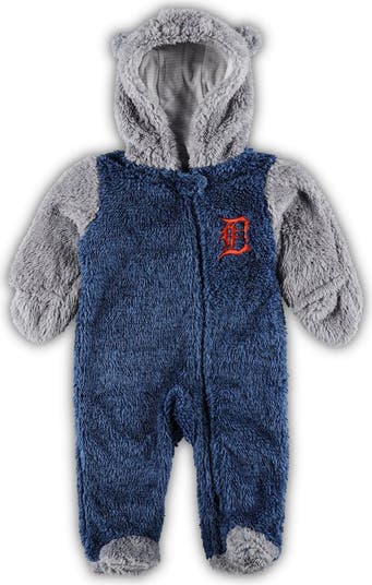Outerstuff Newborn and Infant Navy/Gray Detroit Tigers Game Nap Teddy ...