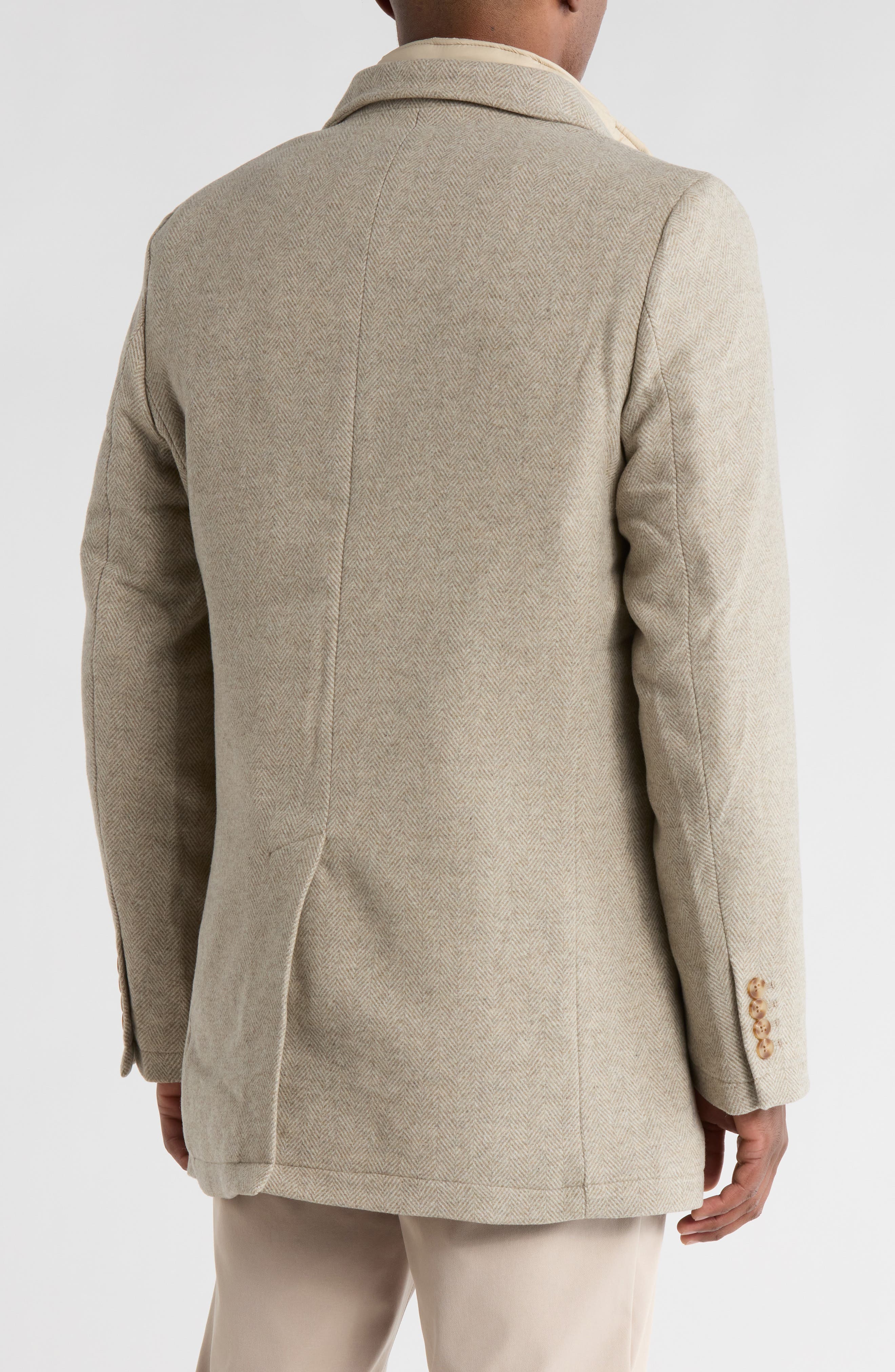 SOUL OF LONDON Wool Blend Dress Coat with Removable Bib | Nordstromrack