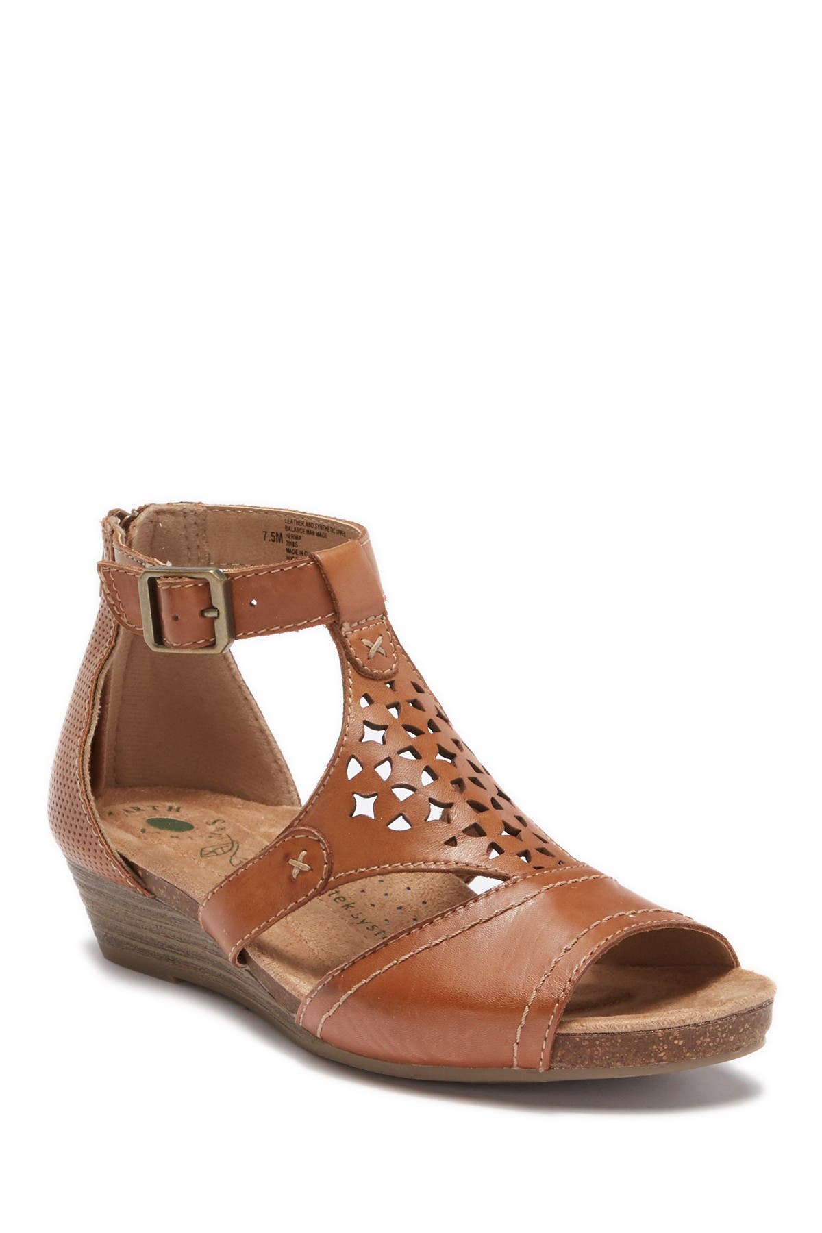 Earth® Origins Hermia Leather Wedge Sandal | Nordstromrack