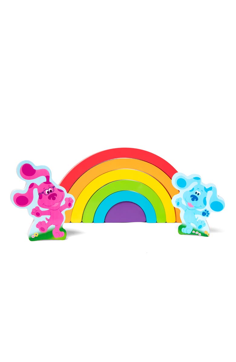 Melissa & Doug Blue's Clues & You! 9-Piece Wooden Rainbow Stacker ...