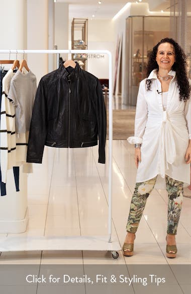 Andrew Marc Rowan Leather Racer Jacket | Nordstrom