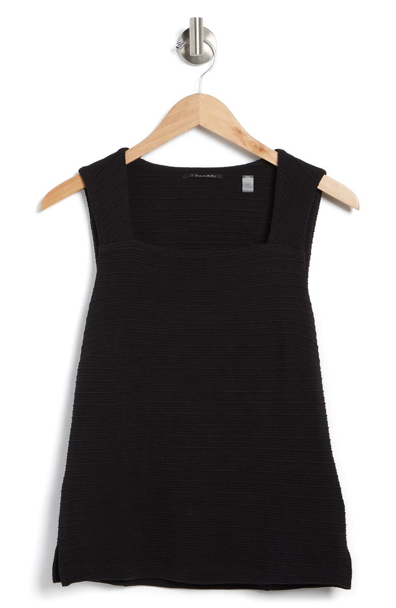 T Tahari Textured Side Vent Tank Top | Nordstromrack