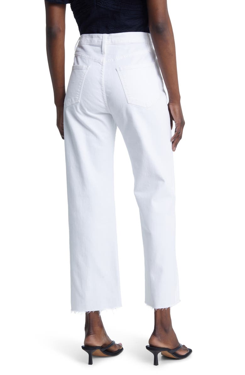 FRAME Le Jane Raw Hem Crop Straight Leg Jeans | Nordstromrack