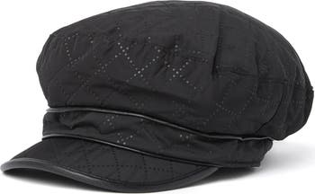 Vince Camuto Perforation Quilted Newsboy Cap | Nordstromrack