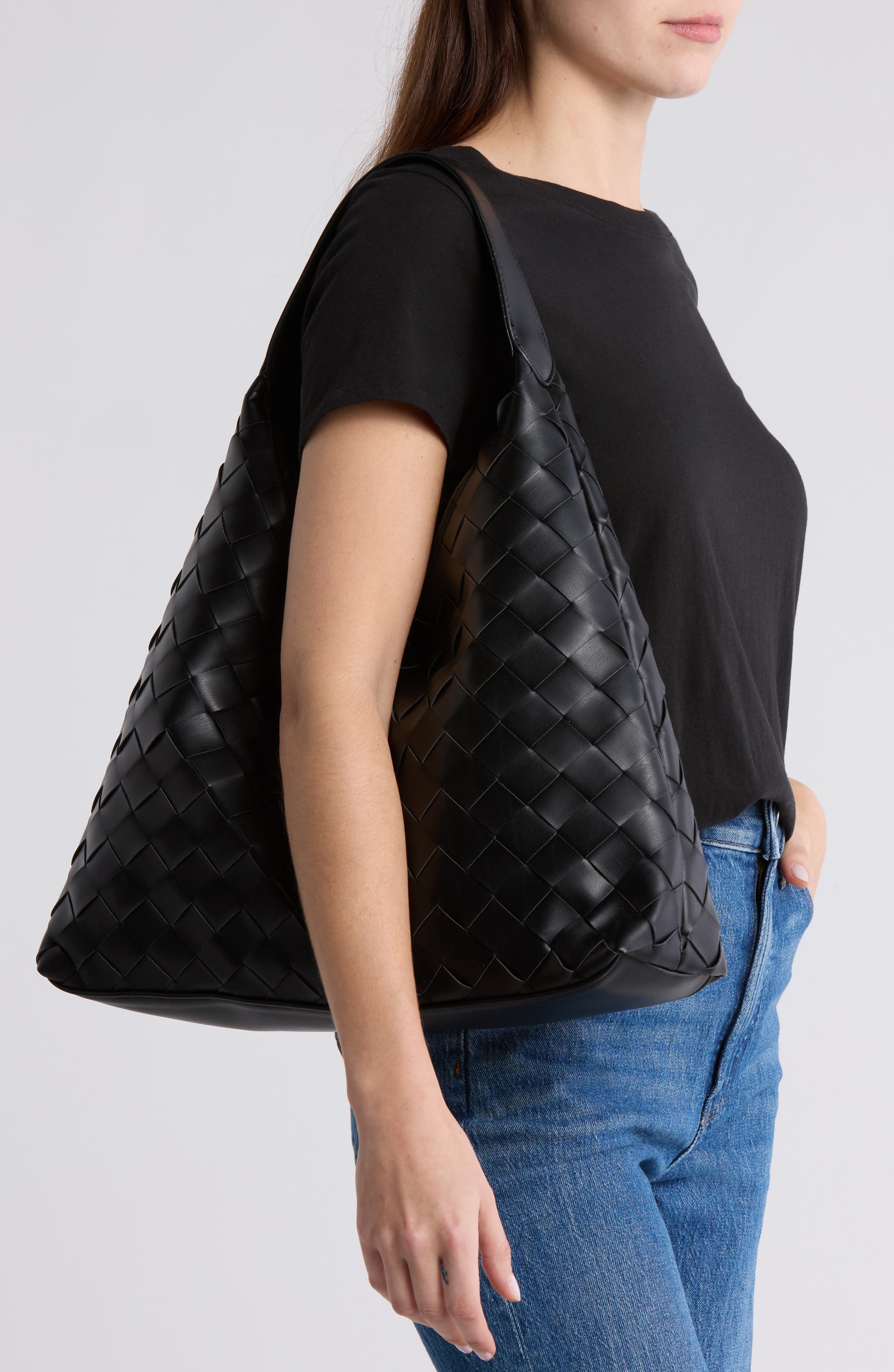 URBAN EXPRESSIONS HANDBAGS Allover Woven Hobo Bag | Nordstromrack