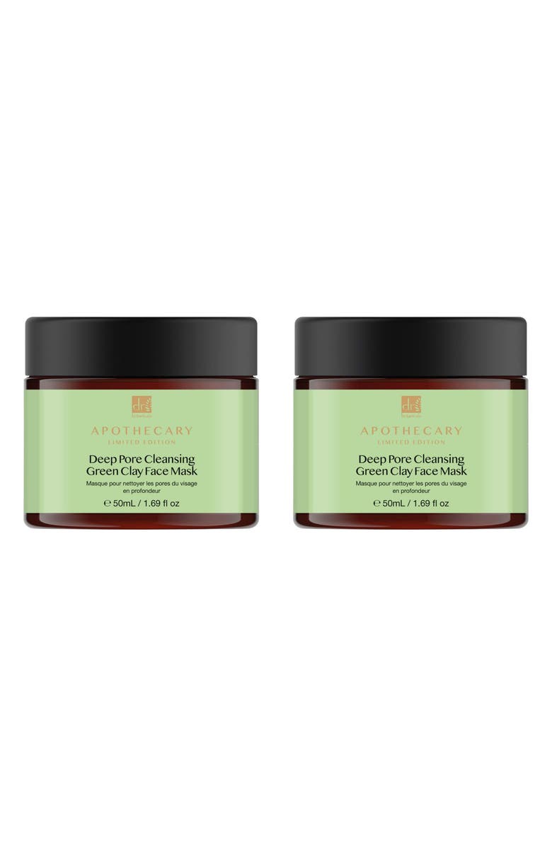 DR BOTANICALS Deep Pore Cleansing Green Clay Face Mask Duo | Nordstromrack
