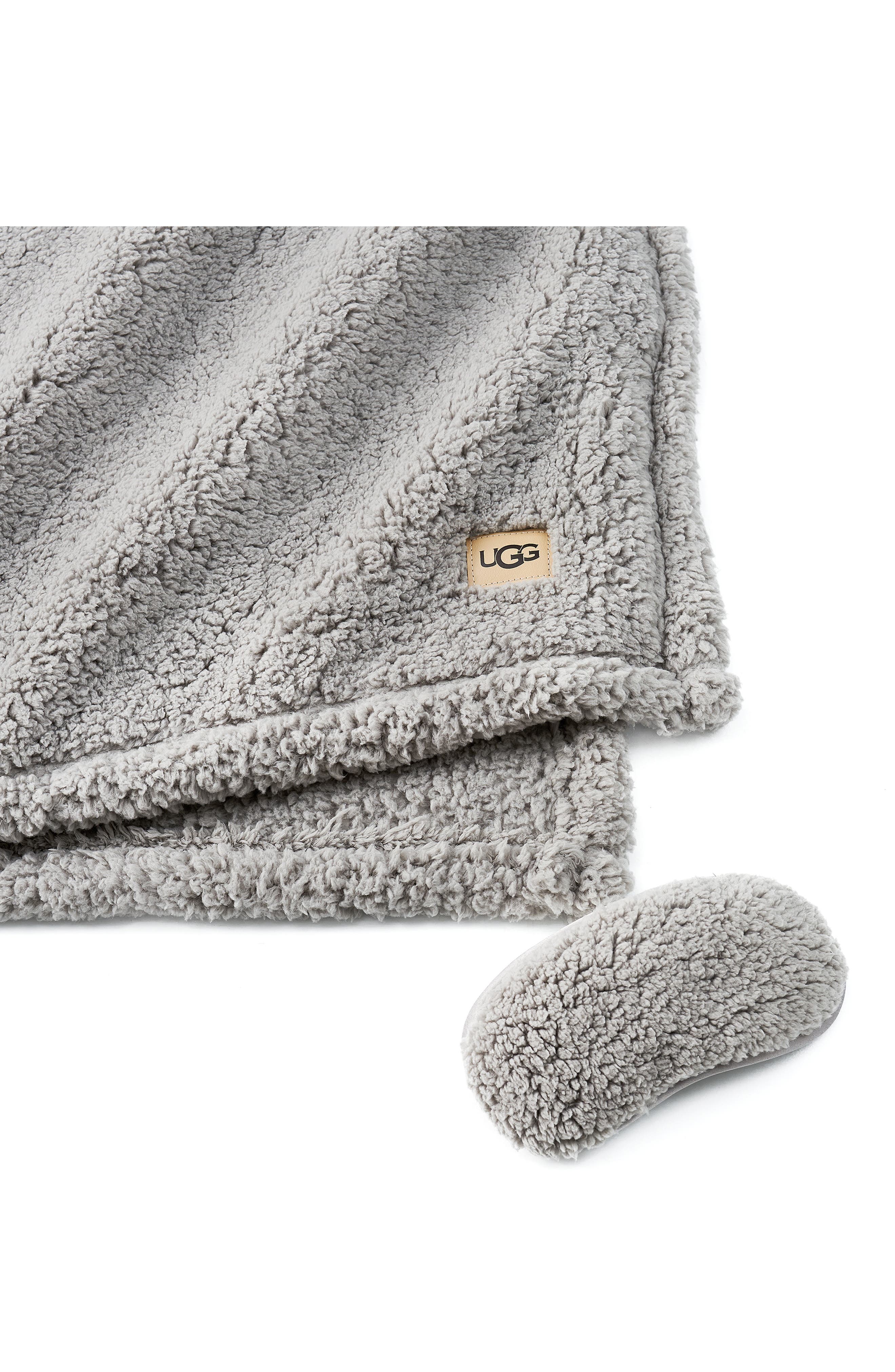 UGG® Original Faux Shearling Throw Blanket & Eye Mask Sleep Set | Nordstrom