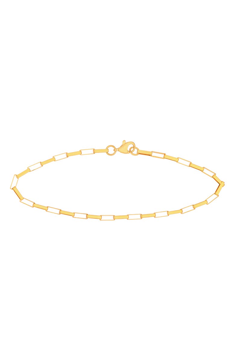 HAWLEY ST 14K Gold Long Link Box Chain Bracelet | Nordstromrack